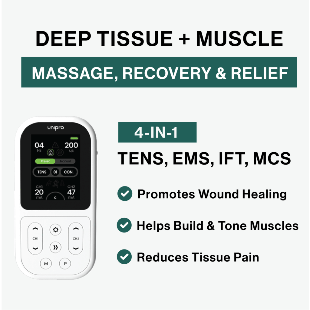 TensCare Unipro – Multitherapy and Rehab. 4 Technologies: TENS, EMS ...